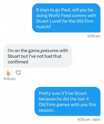 Internet Commentator Database - Who is the commentator for Glasgow ...