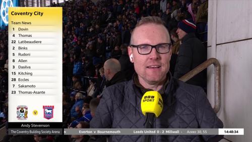 Coventry City v Ipswich Town Commentators - English FA Cup - 08/02/2025 ...
